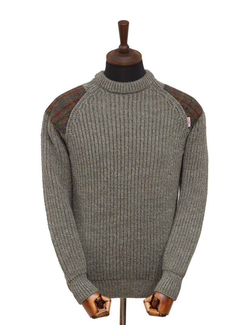 Gamekeeper Crew Neck Jumper Sage Green – Harris Tweed Isle of Harris