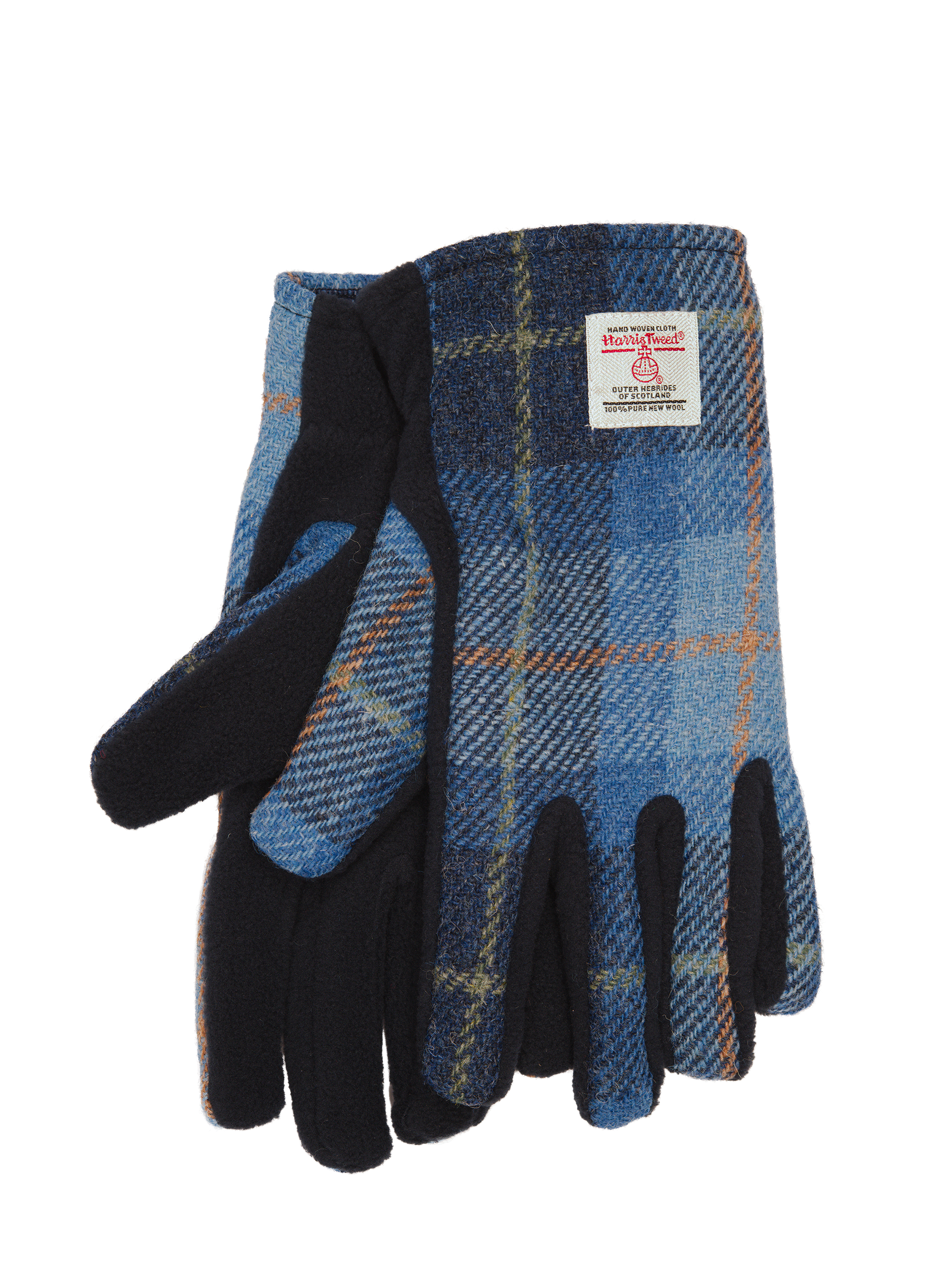 Harris Tweed Ladies Fleece Gloves Blue Pastels – Harris Tweed Isle of ...