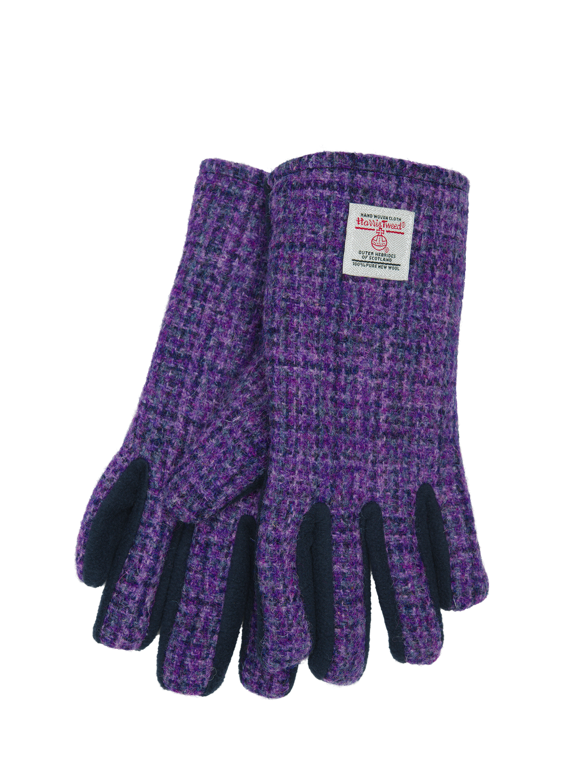 Harris Tweed Ladies Fleece Gloves Lavender – Harris Tweed Isle of Harris