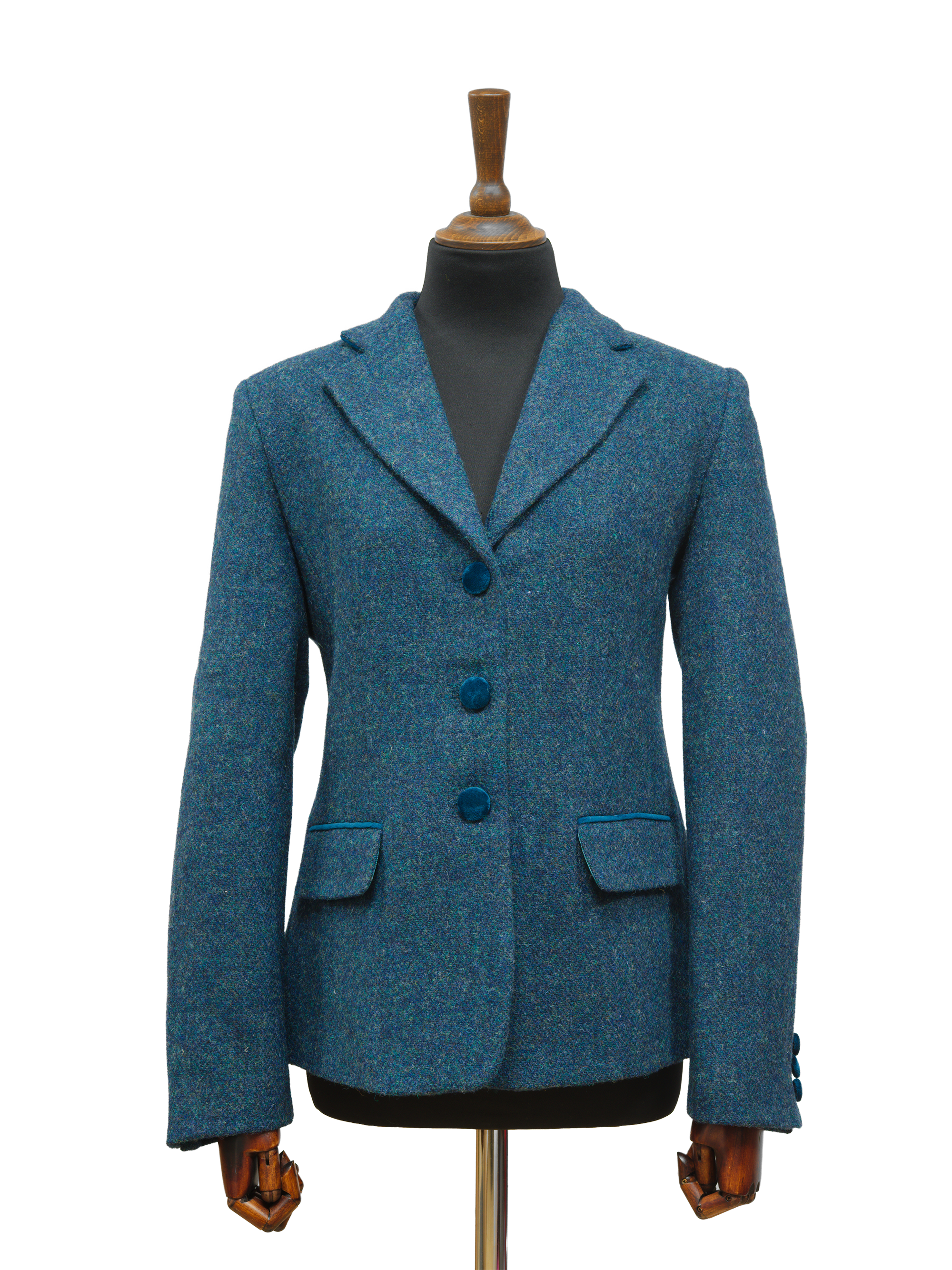 Harris Tweed Melanie Jacket Turquoise Herringbone – Harris Tweed Isle ...